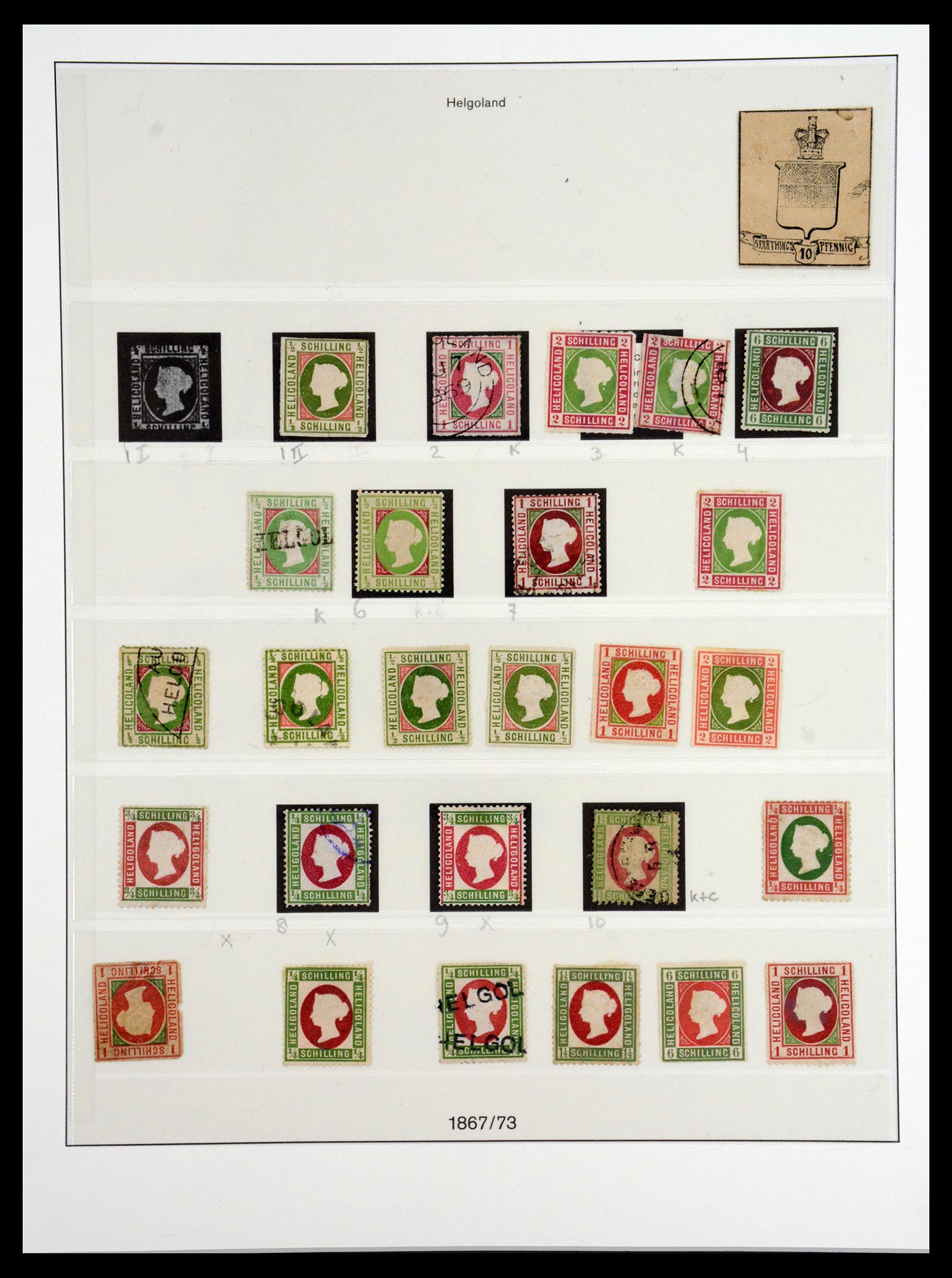 36658 Helgoland 1867-1879. - Smits Philately 36658 Helgoland 1867-1879. - Smits Philately