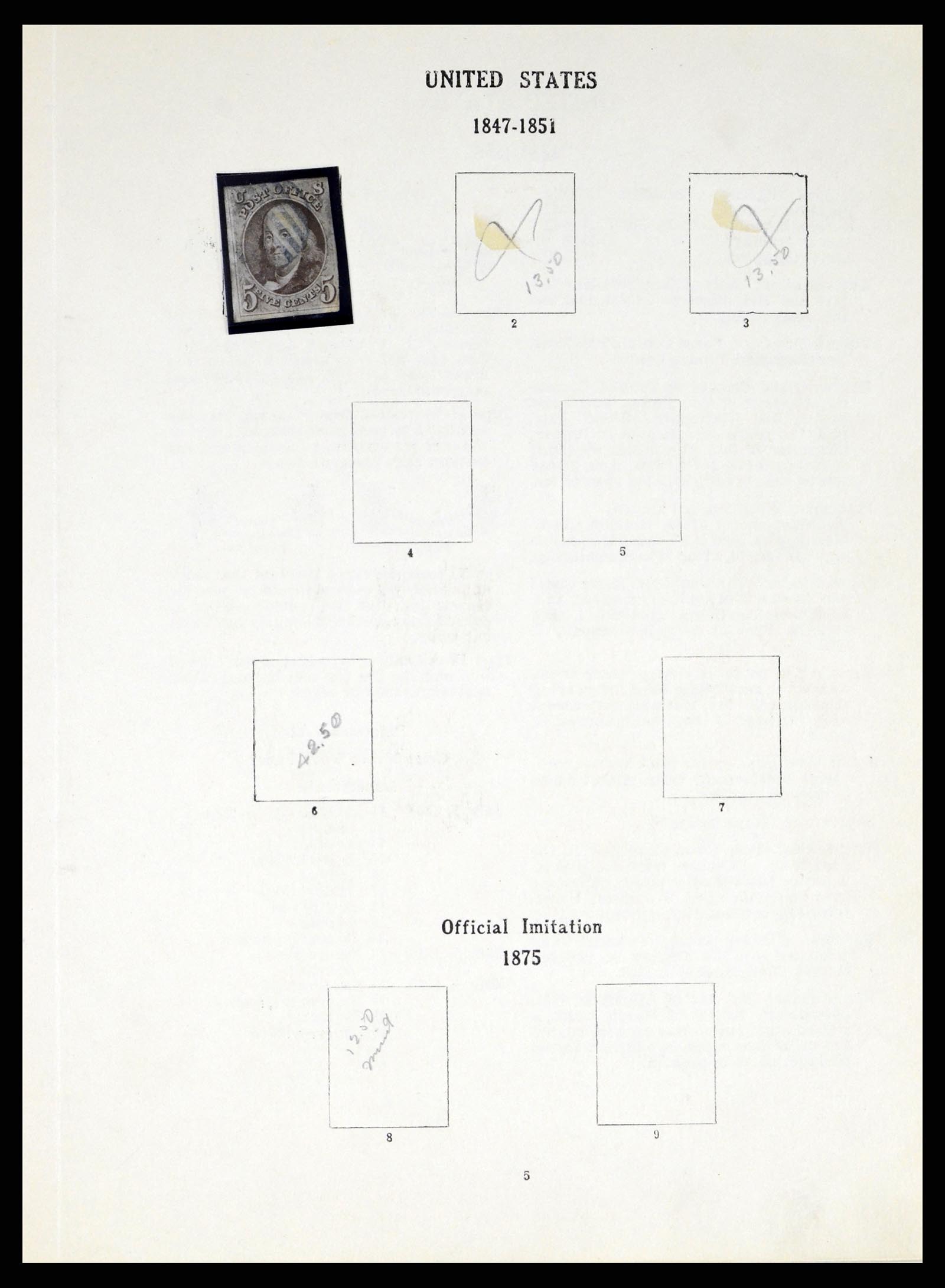 37518 USA 1847-1940. - Smits Philately